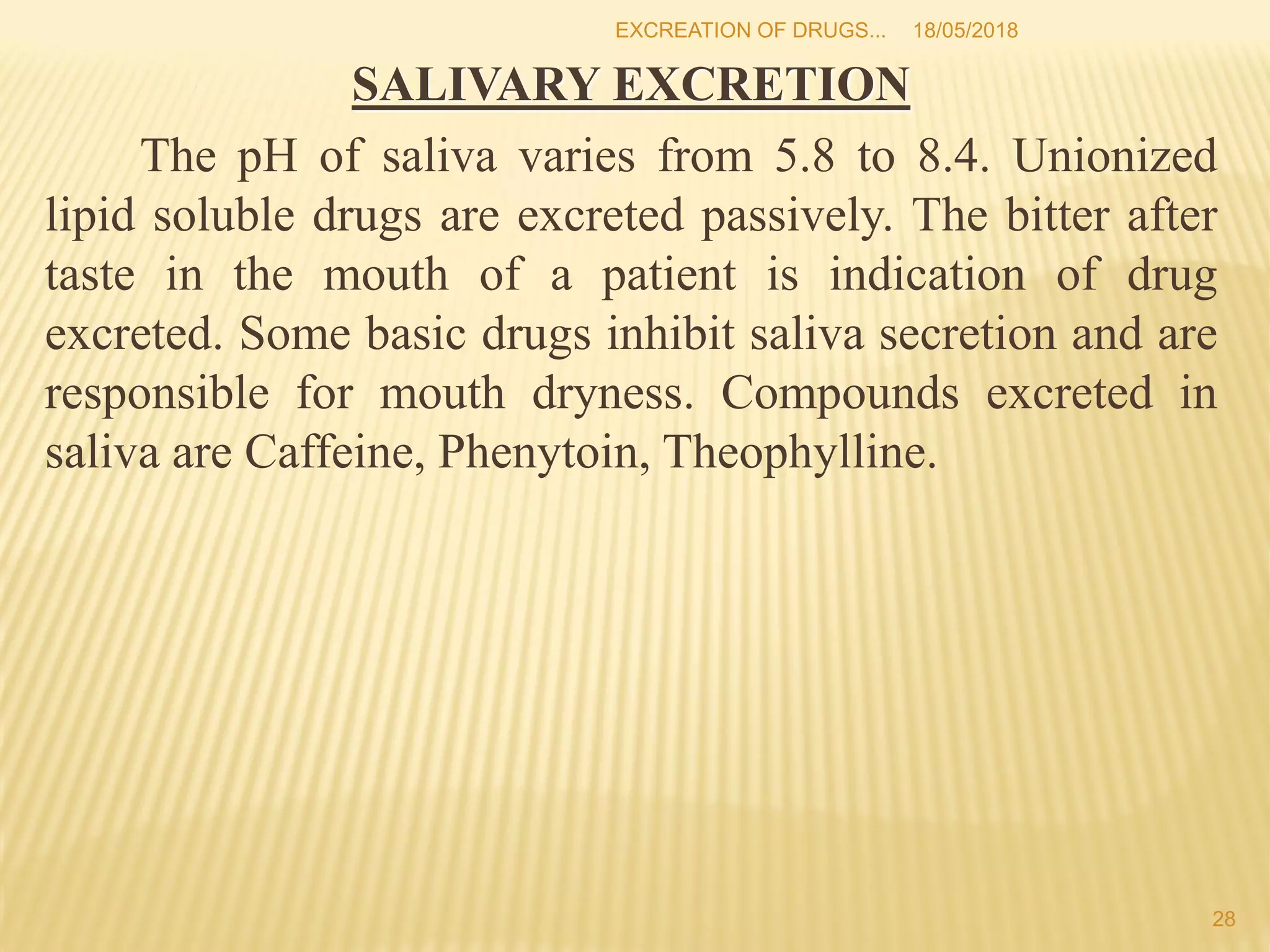 Excretion of drug | PDF