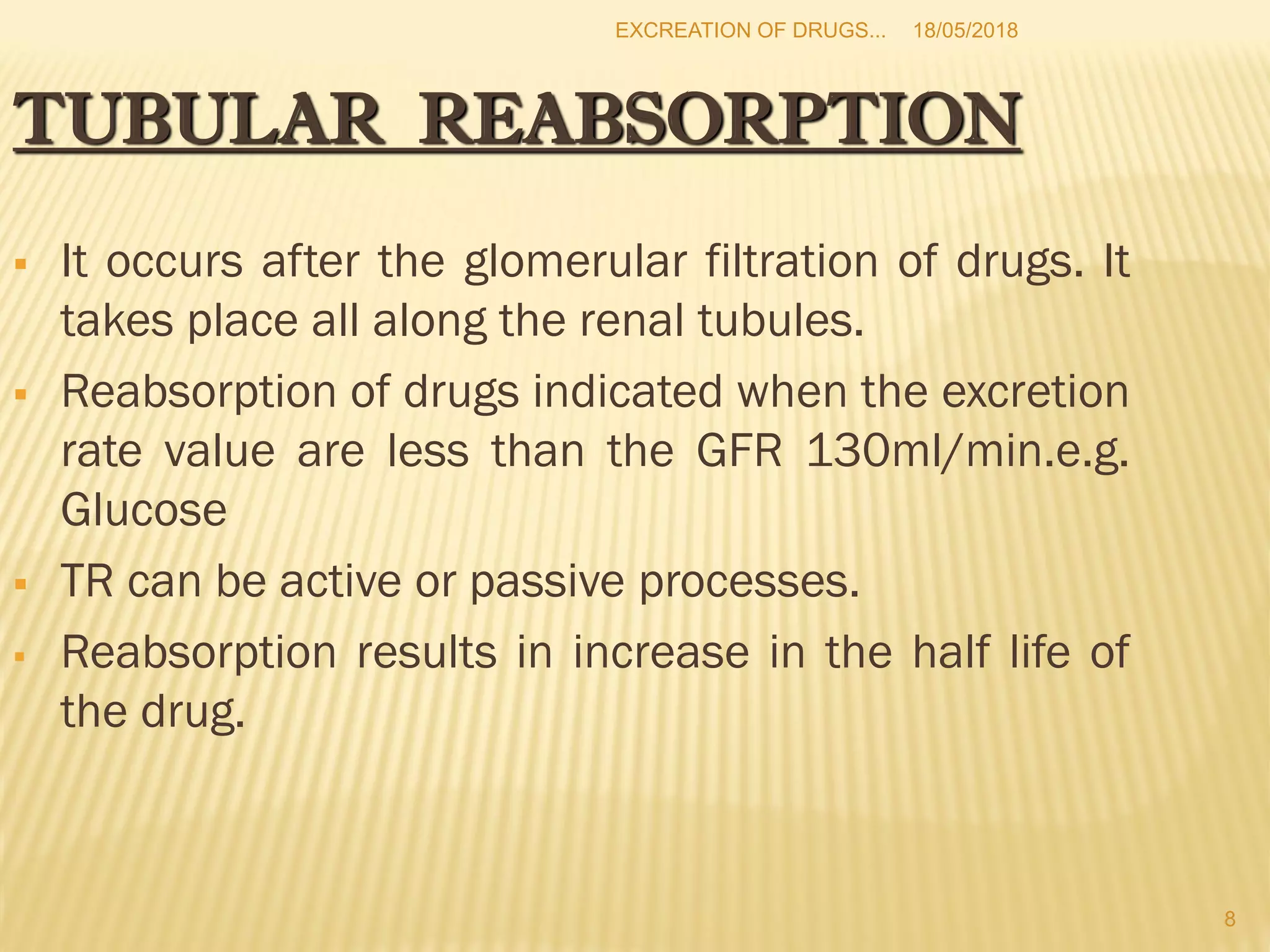 Excretion of drug | PDF