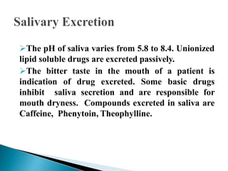 Drugs Excretion | PPTX