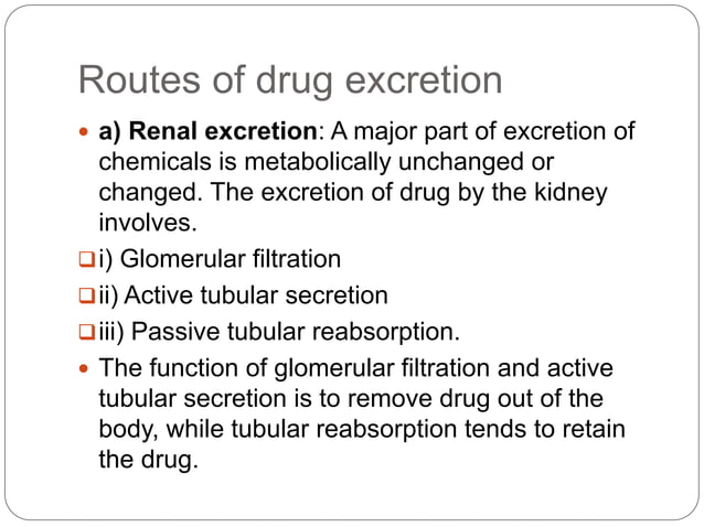 EXCRETION OF DRUGS.pptx