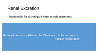 Excretion of drugs and kinetics of elimination | PPT