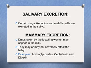 Excretion of the drugs.pptx