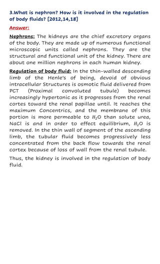 Excretion Physiology 1 Pdf