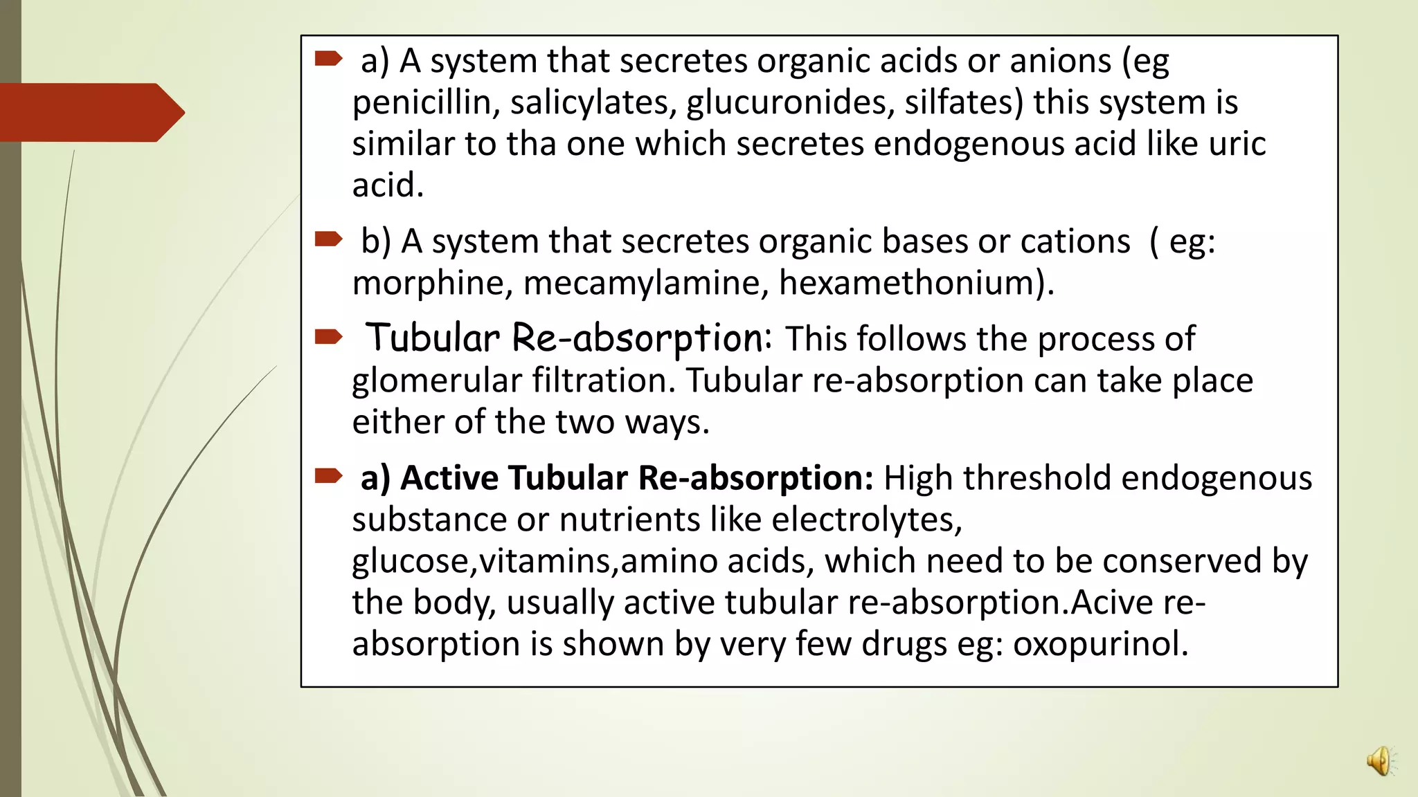 Excretion of drugs in humans | PPT