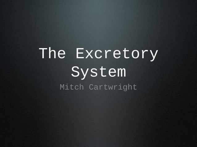 Excretory system | PPT