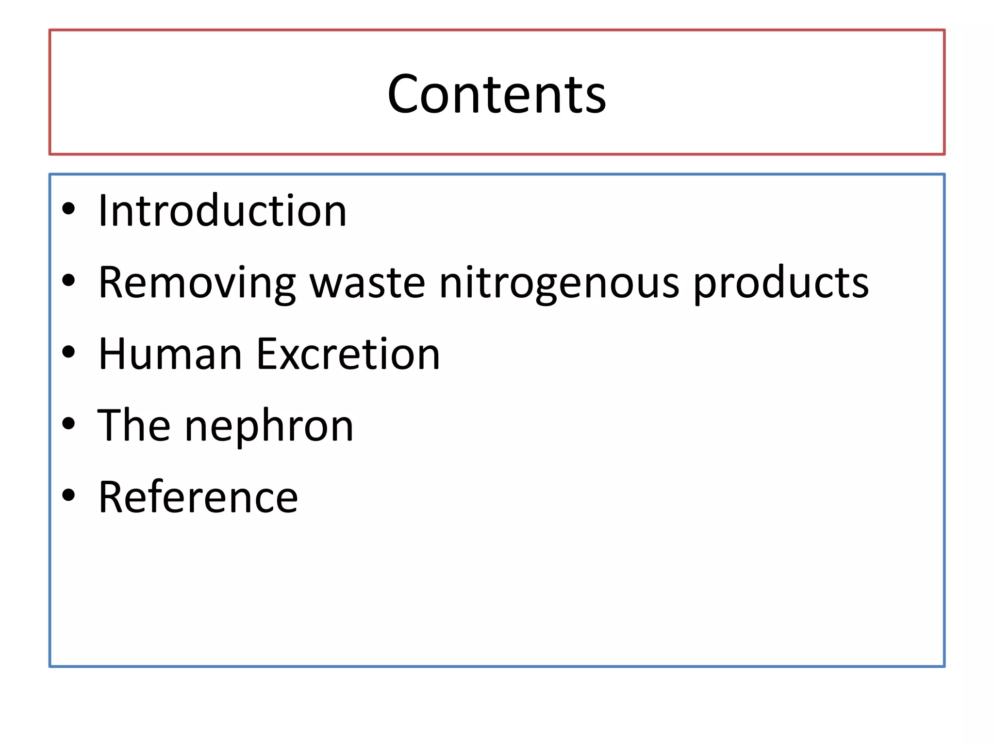 Excretion & Human Waste | PPTX