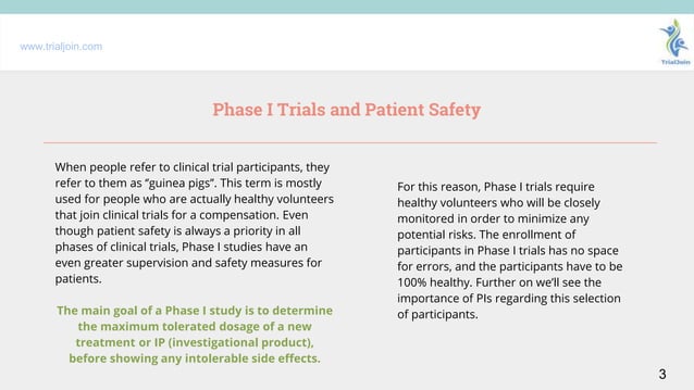 Guideline on patient safety and well being in clinical trials | PPT