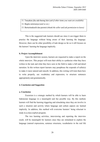 Excursion program the implicit and culture based learning it triggers | PDF | Homework and Study ...