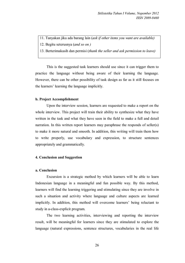 Excursion program the implicit and culture based learning it triggers | PDF