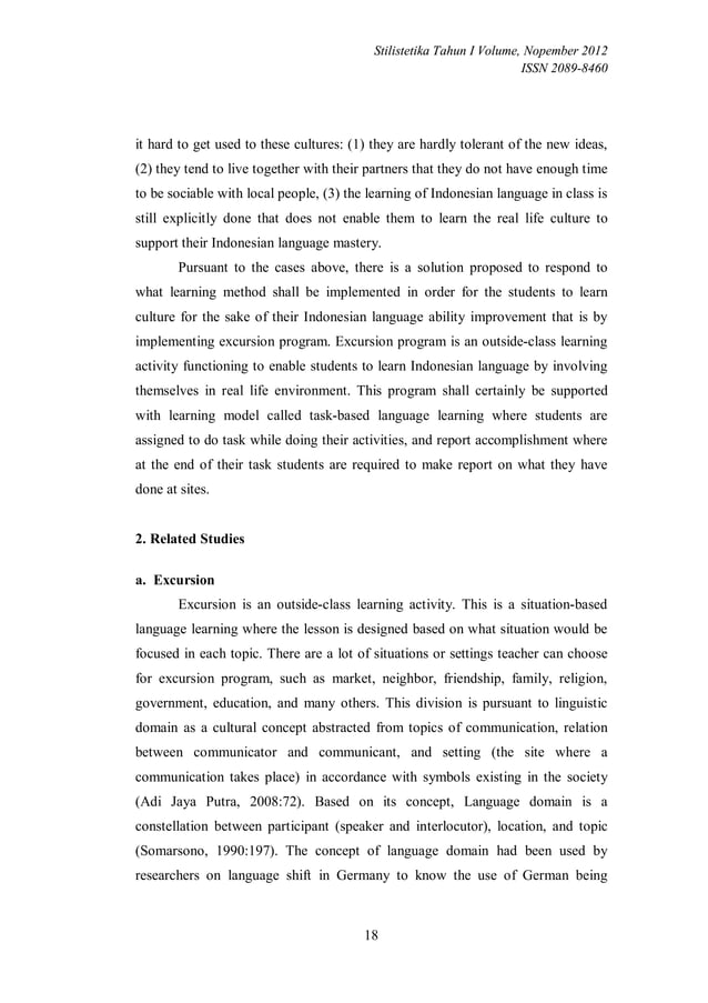 Excursion program the implicit and culture based learning it triggers | PDF