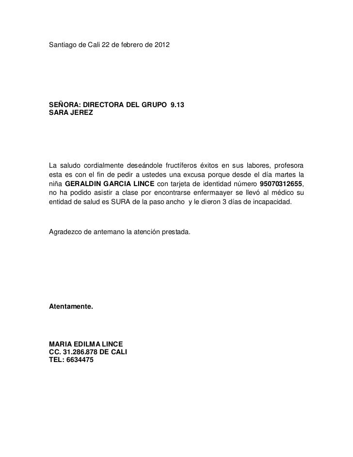 Como Escribir Una Excusa Para La Escuela at Kevin Broadway blog