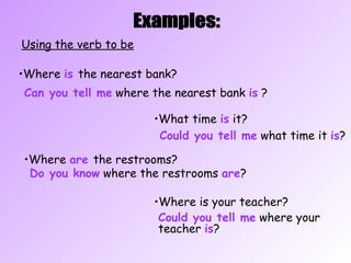 Excuse Me, Where The Bank Is | PPT