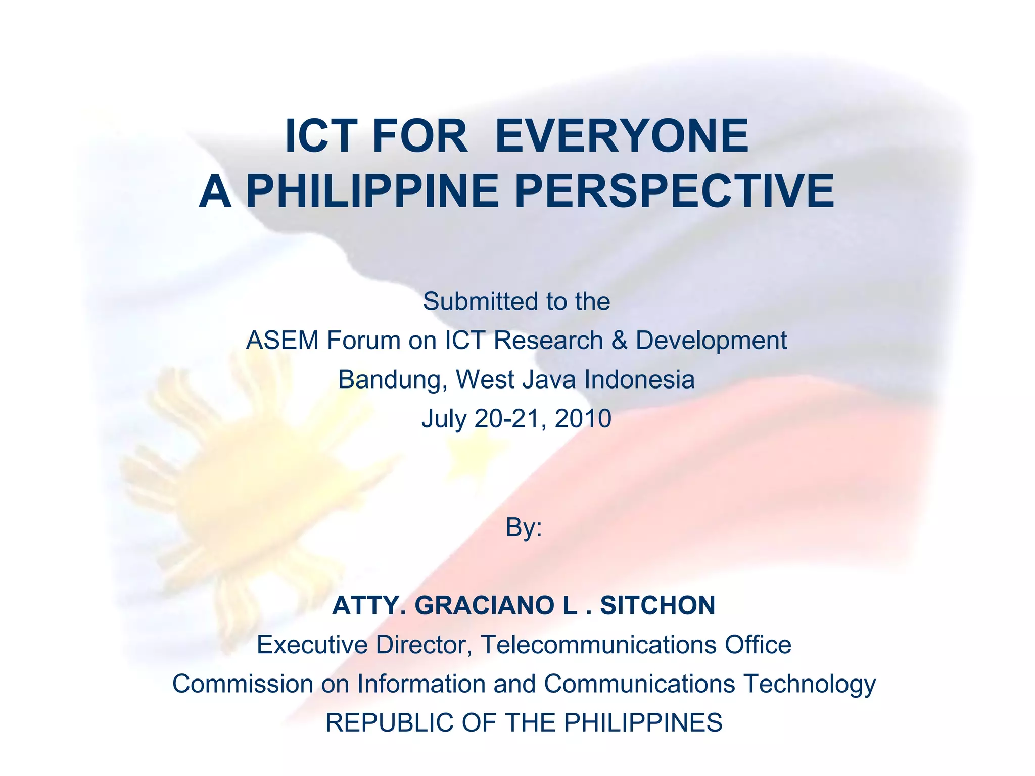 Exdir presentation on ict for everyone at bandung ind | PPT