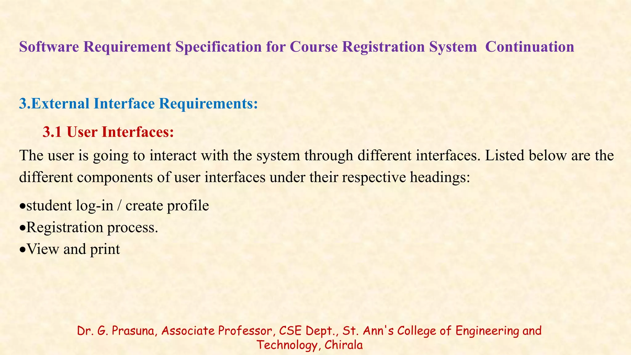 Course Registration System-Problem Statement, SRS,ERD, DFD, Structured ...