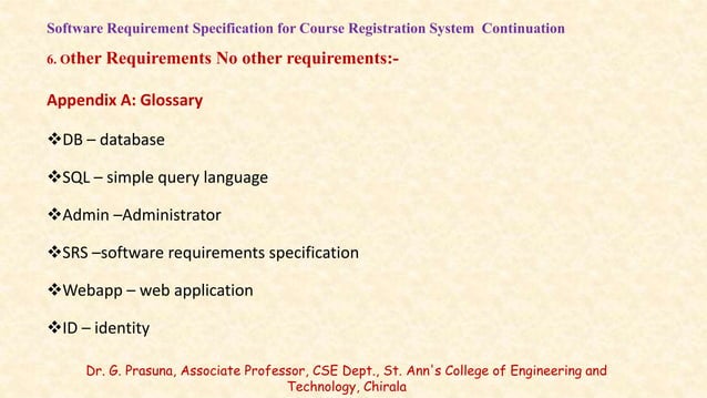 Course Registration System-Problem Statement, SRS,ERD, DFD, Structured ...