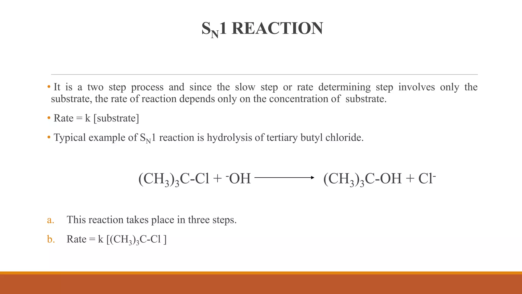 Aliphatic Nucleophilic Substitution Reaction | PPTX