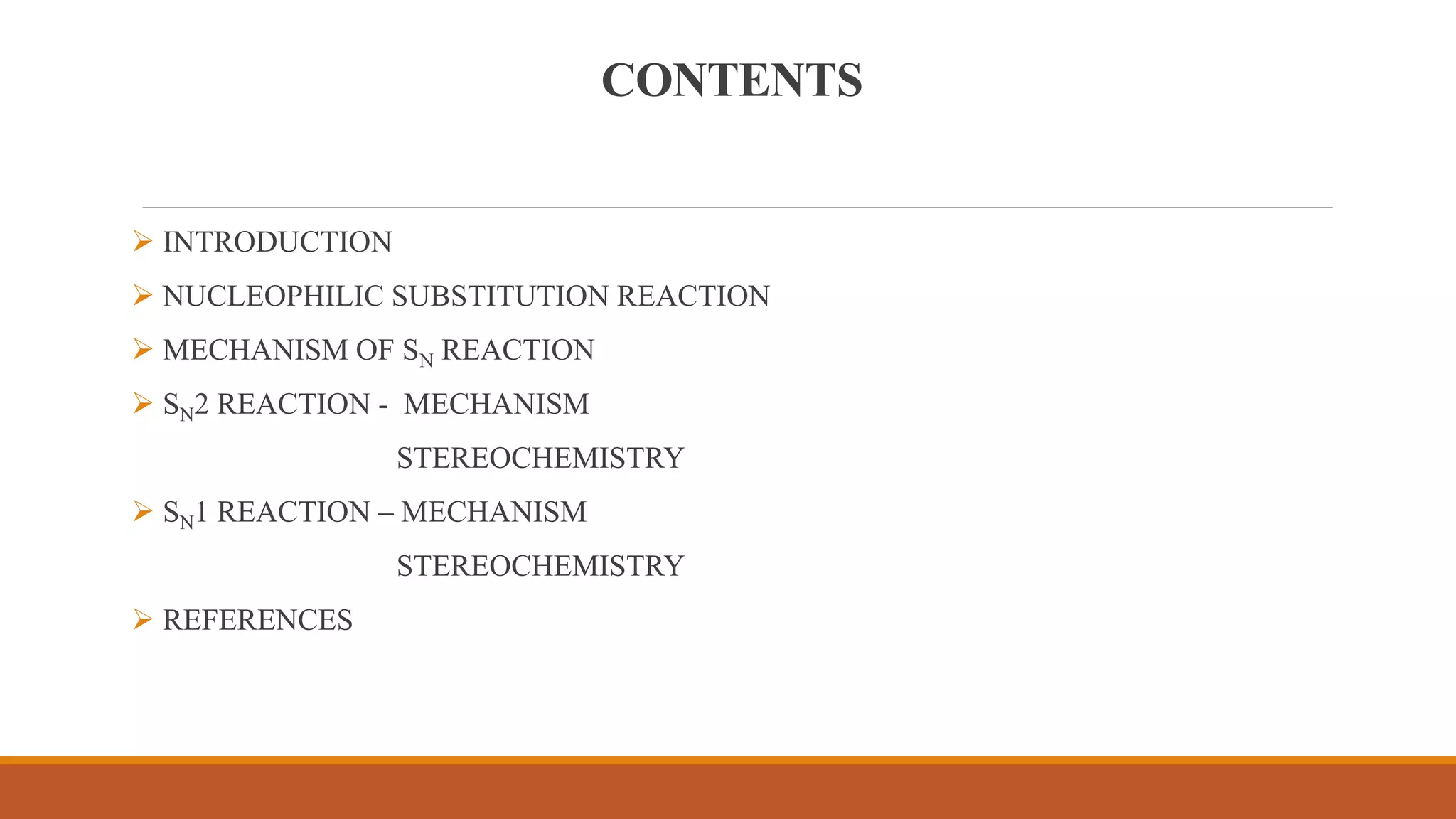 Aliphatic Nucleophilic Substitution Reaction | PPTX