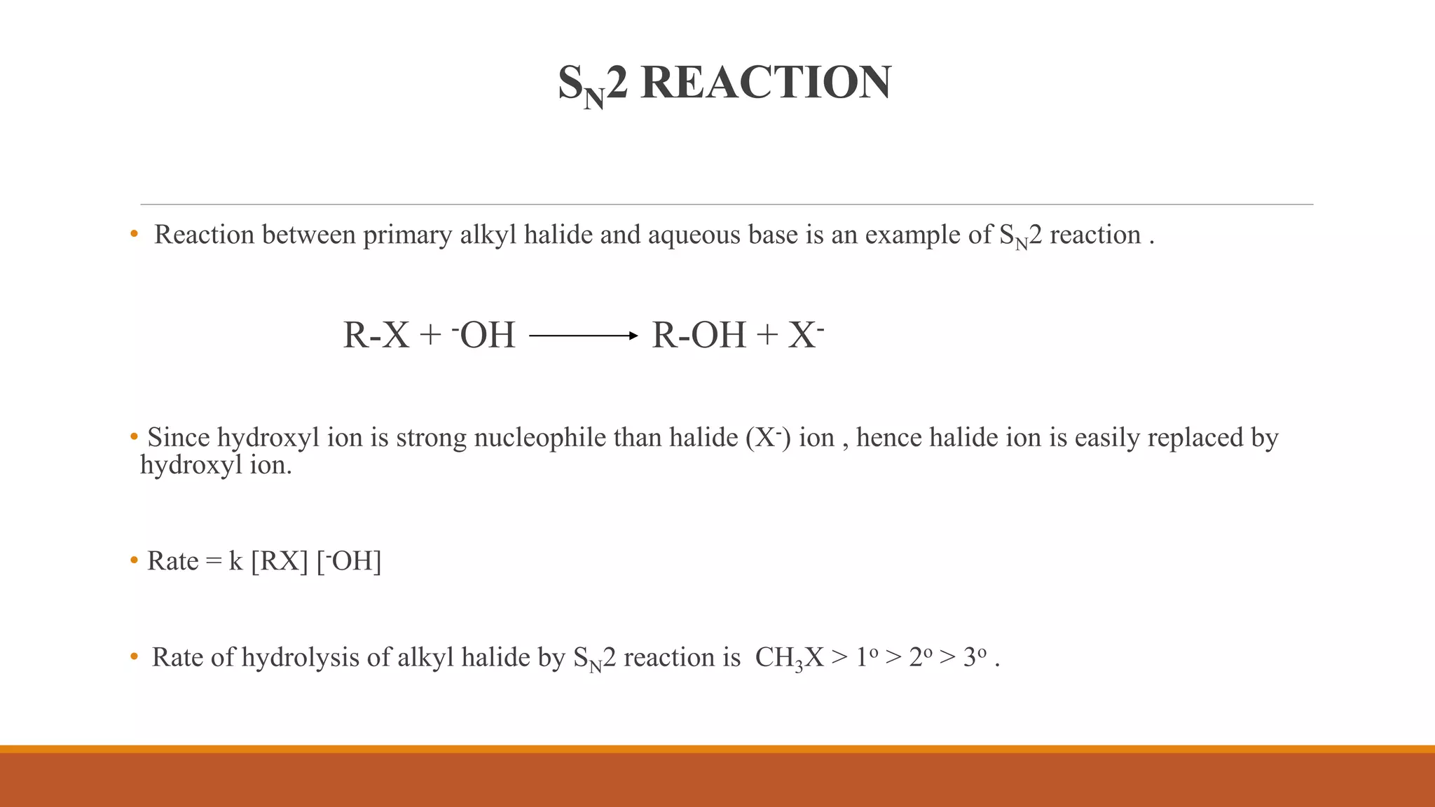 Aliphatic Nucleophilic Substitution Reaction | PPTX