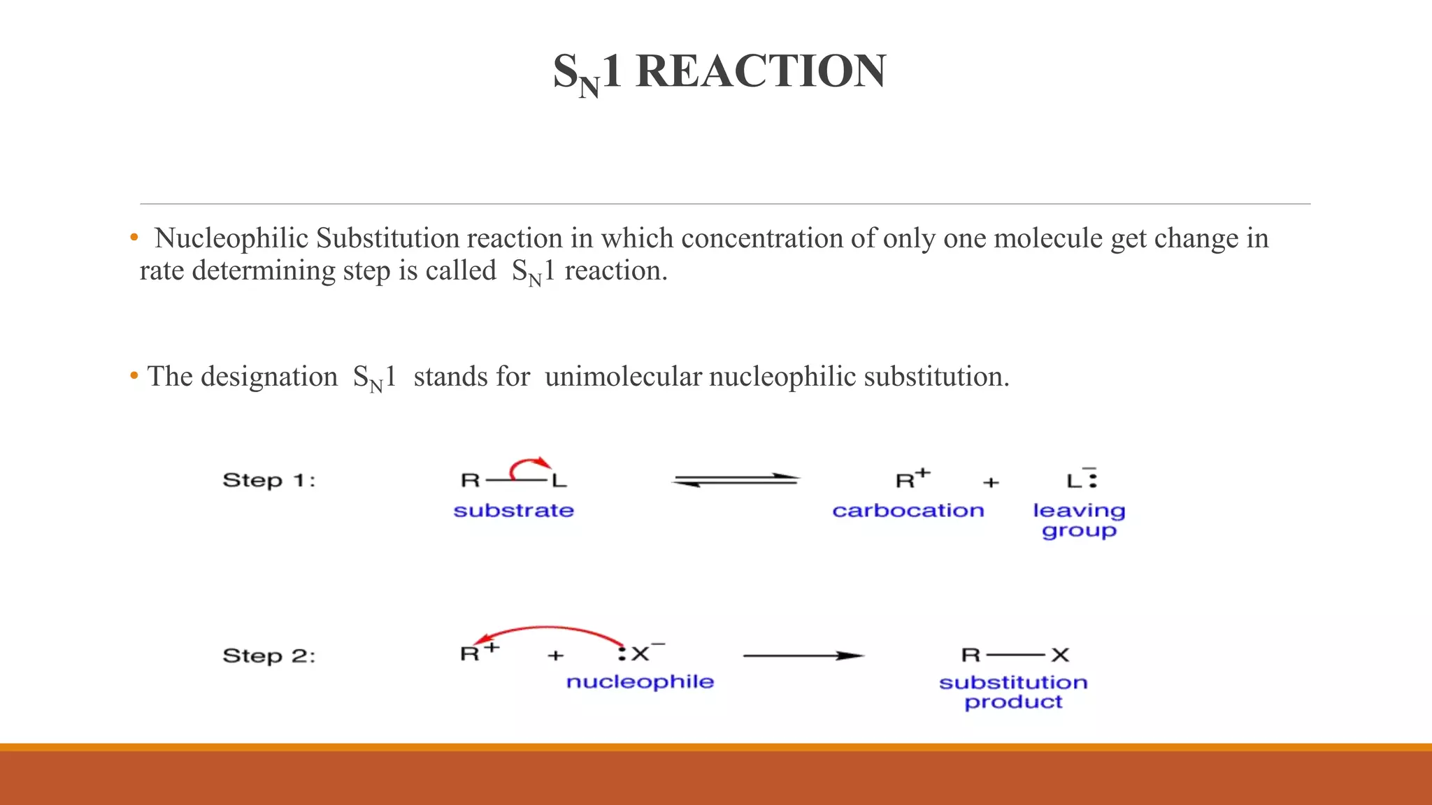 Aliphatic Nucleophilic Substitution Reaction | PPTX