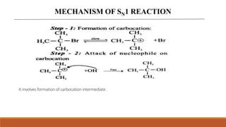Aliphatic Nucleophilic Substitution Reaction | PPTX
