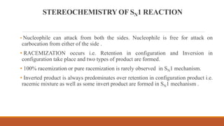 Aliphatic Nucleophilic Substitution Reaction | PPTX
