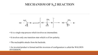 Aliphatic Nucleophilic Substitution Reaction | PPTX