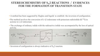 Aliphatic Nucleophilic Substitution Reaction | PPTX