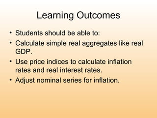 Exec macro-economic indicators | PPT