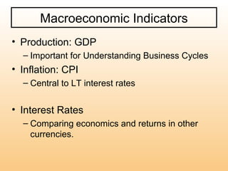 Exec macro-economic indicators | PPT