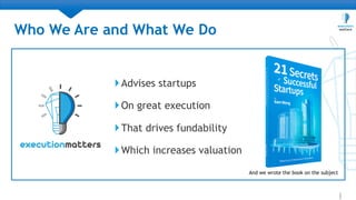 Execution Matters Startup Advisors | PDF