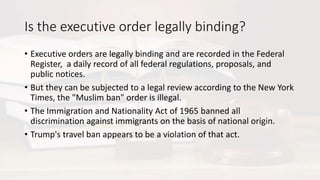 Muslim Ban Explained | PPTX