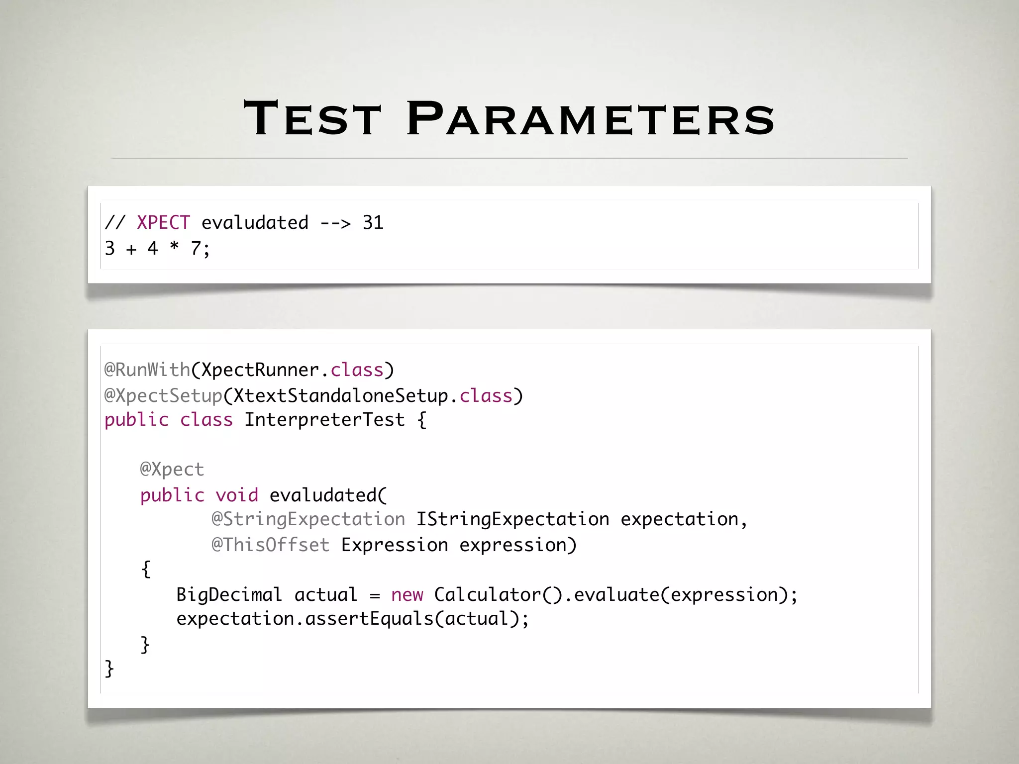Executable specifications for xtext | PPT