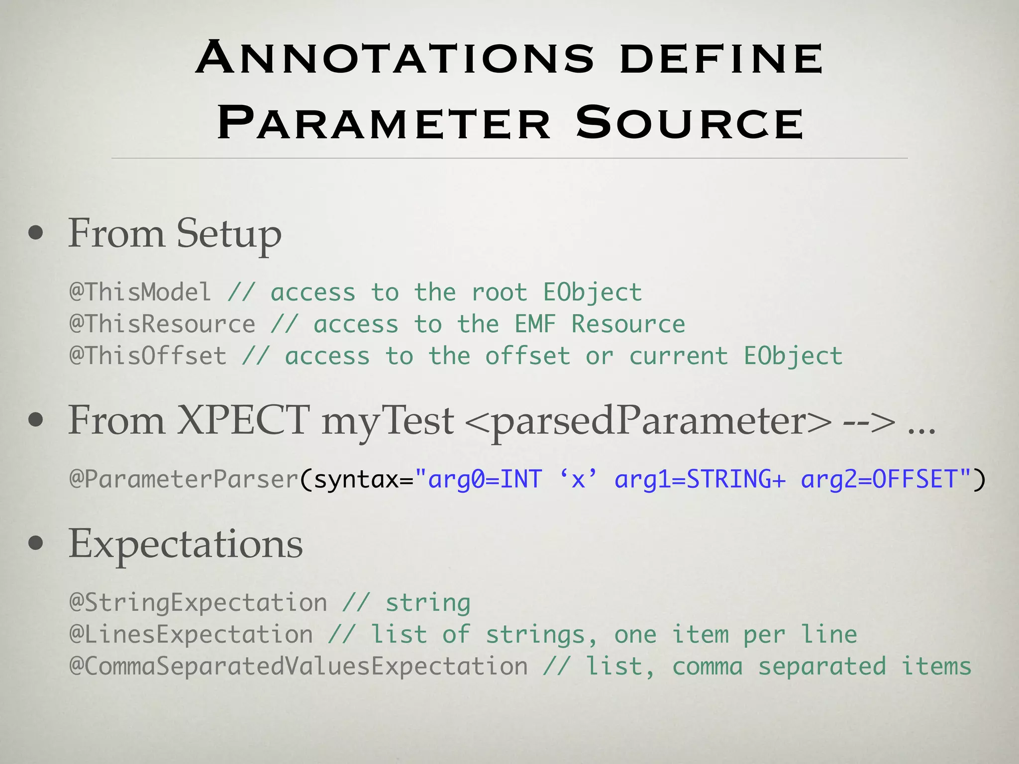 Executable specifications for xtext | PPT