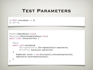 Executable specifications for xtext | PPT
