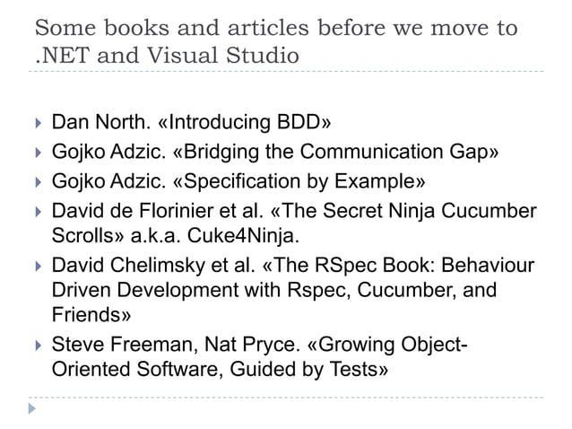Executable Specifications In Action Ppt