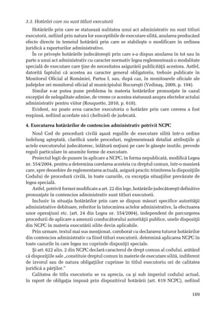 Executarea silita in contencios administrativ, dupa intrarea in vigoare ...