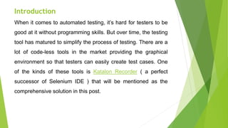 Execute Automation Testing in 3 Steps | PPTX | Web Development | Internet