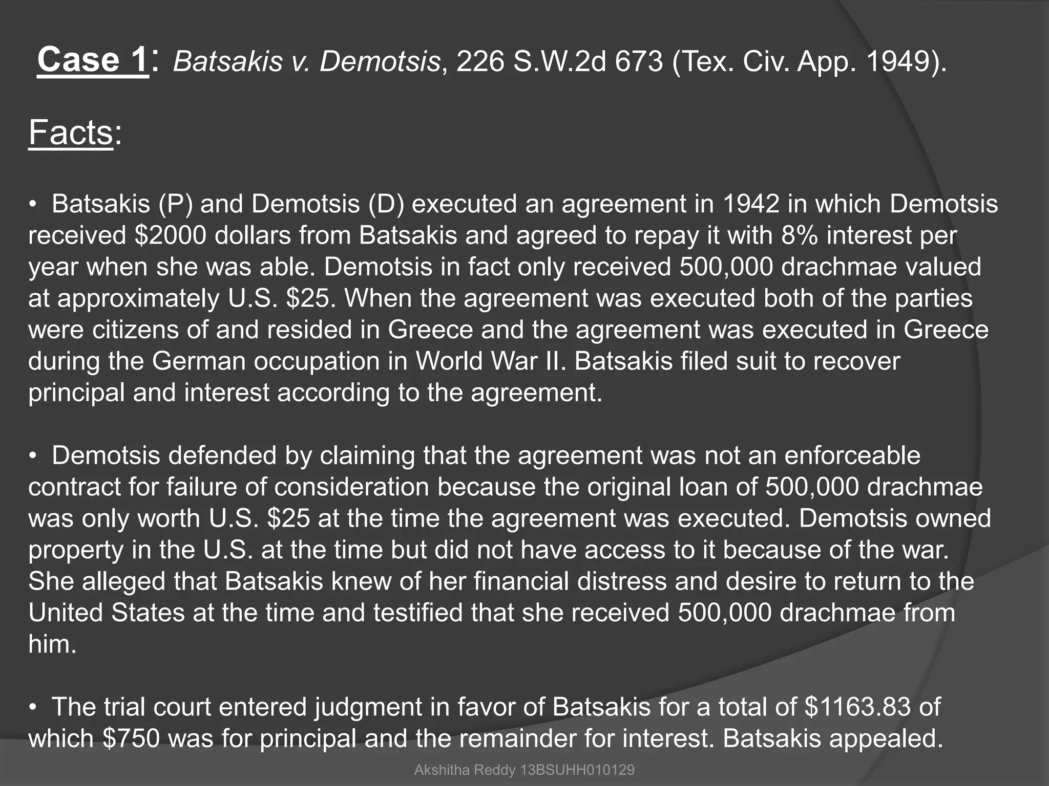 Executed contract (Law) | PPTX