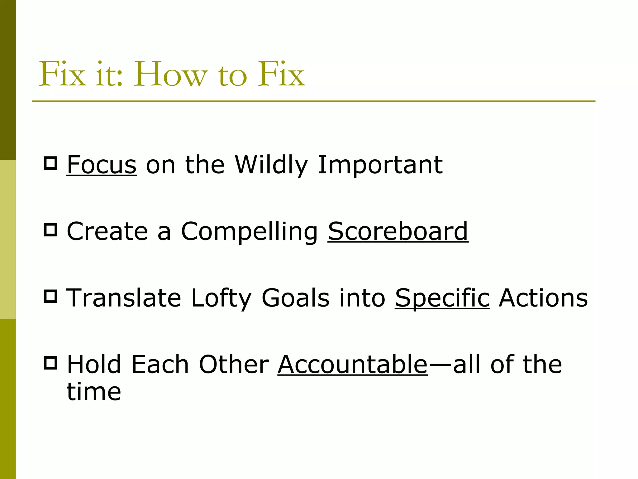 Achieve and Sustain Execution Excellence | PPT