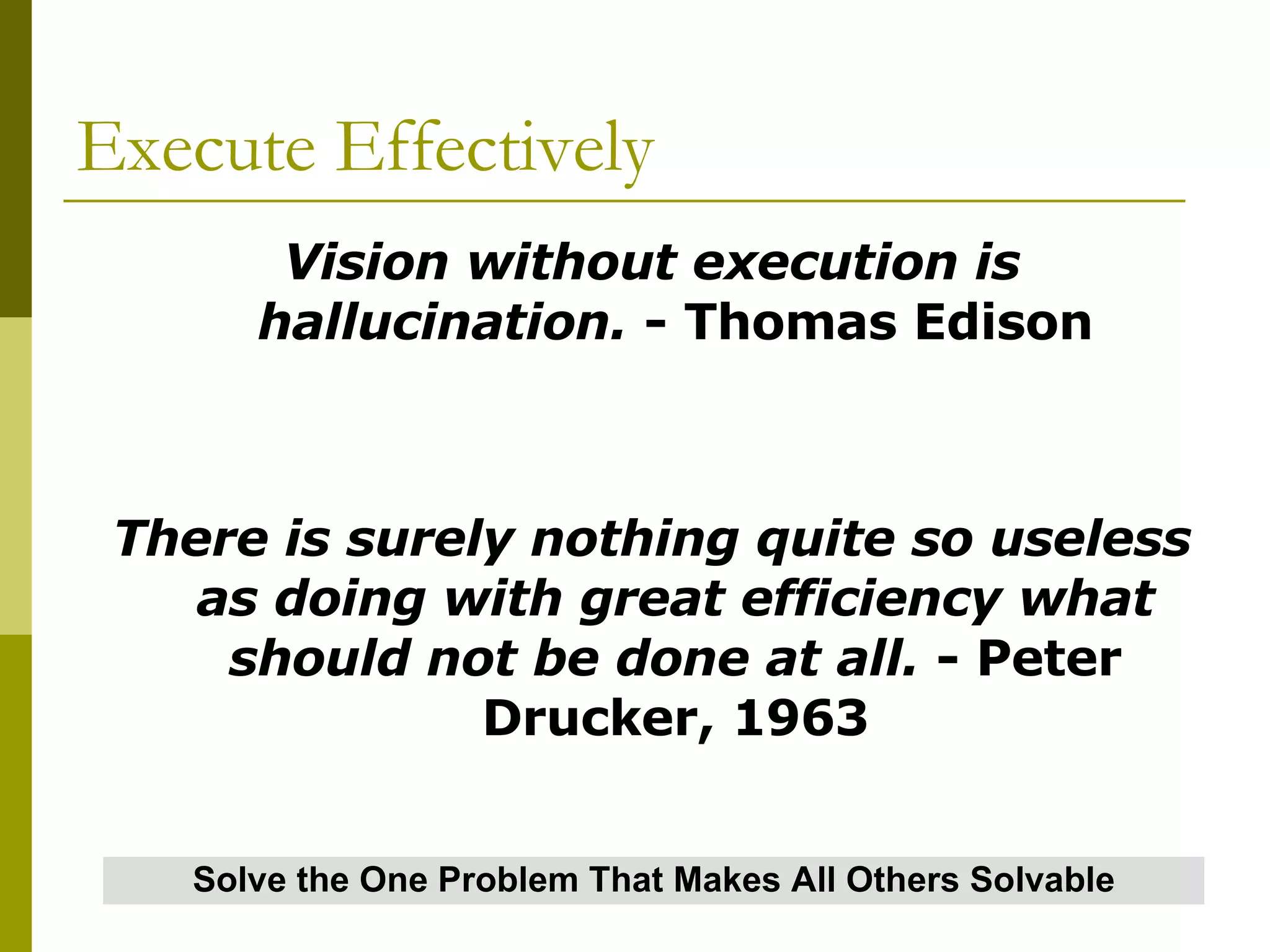Achieve and Sustain Execution Excellence | PPT