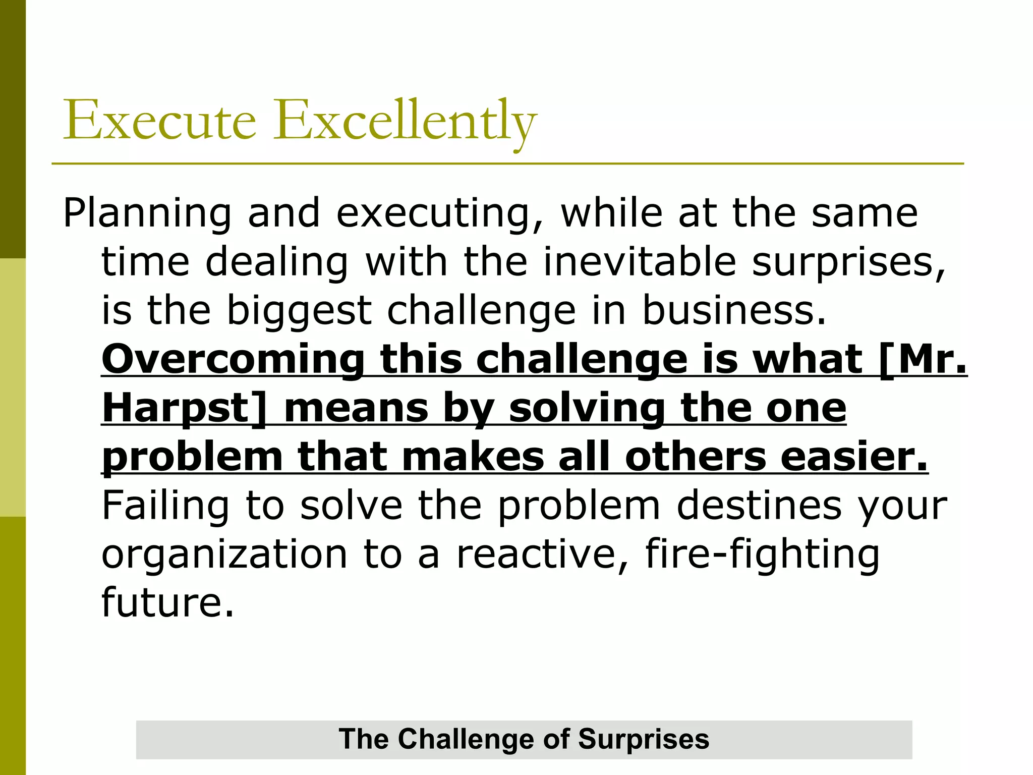 Achieve and Sustain Execution Excellence | PPT