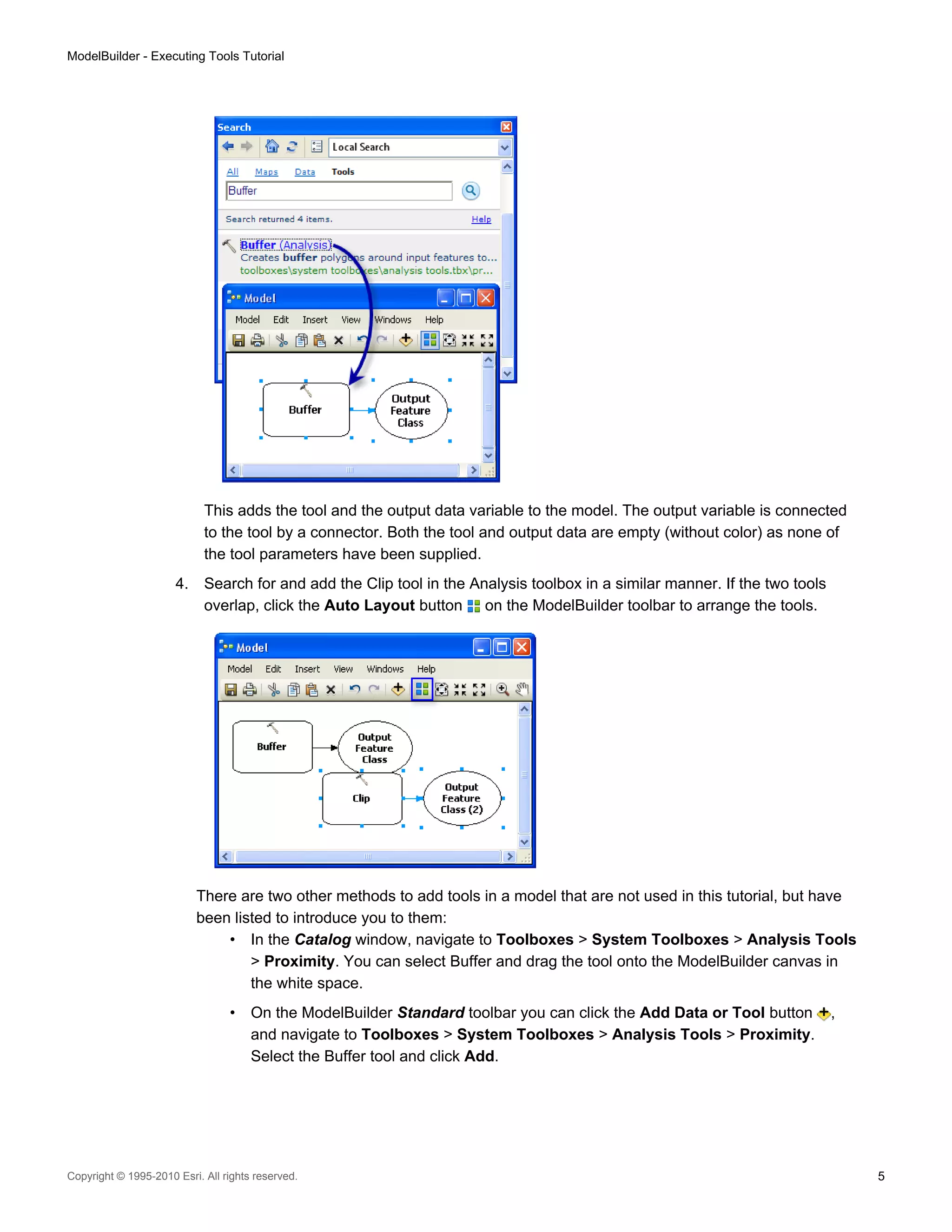 Executing tools-in-modelbuilder-tutorial | PDF