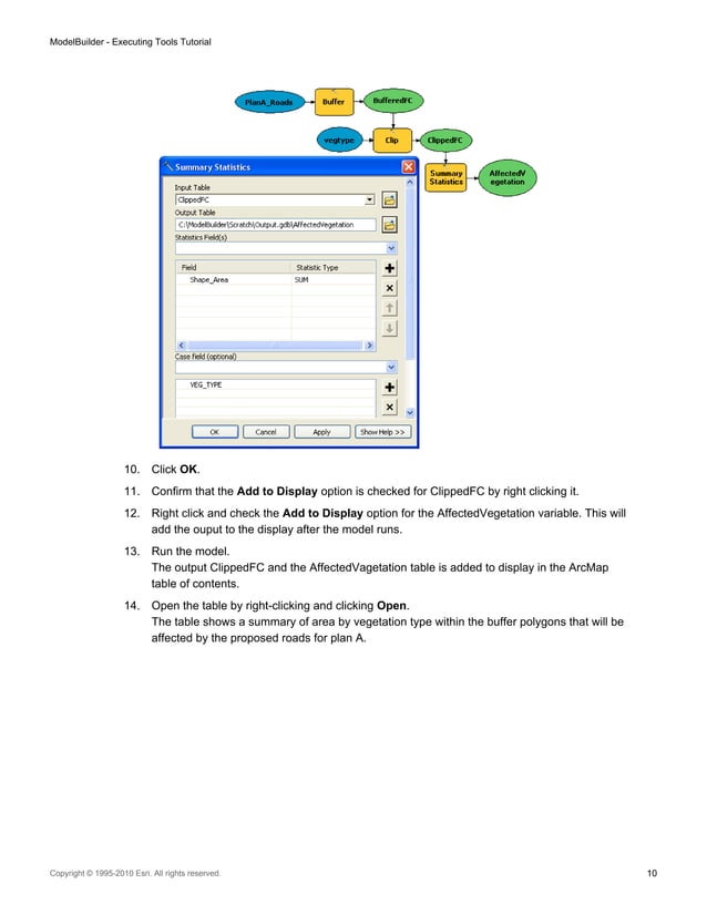 Executing tools-in-modelbuilder-tutorial | PDF