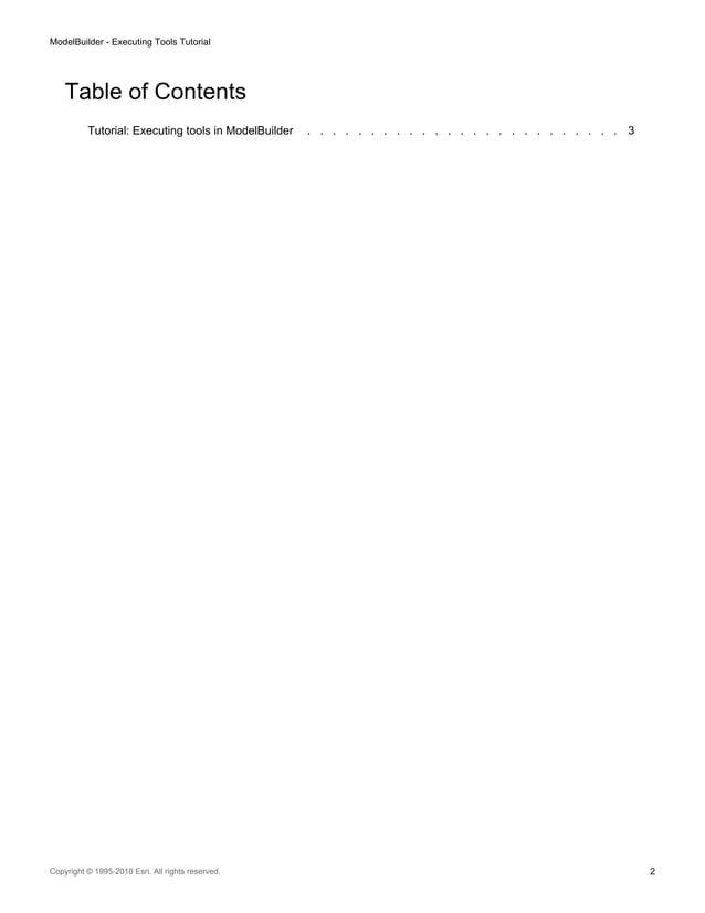 Executing tools-in-modelbuilder-tutorial | PDF