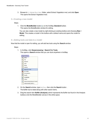 Executing tools-in-modelbuilder-tutorial | PDF