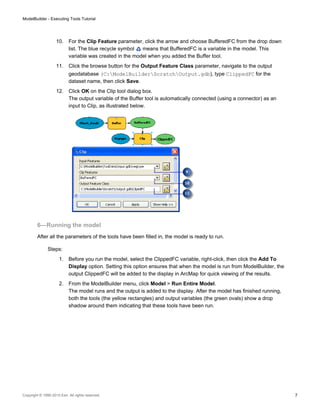 Executing tools-in-modelbuilder-tutorial | PDF