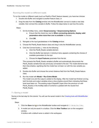 Executing tools-in-modelbuilder-tutorial | PDF
