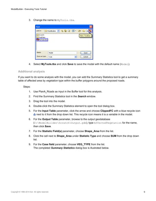 Executing tools-in-modelbuilder-tutorial | PDF