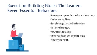 Execution: The discipline of getting things done | PPTX