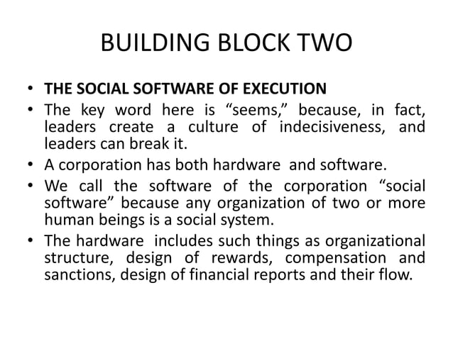 Execution Book by Larry Bossidy and Ram Charan Summary | PPTX